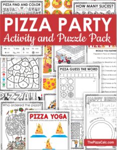 Pizza Party Activities - The Pizza Calc